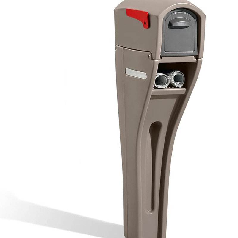 ZILNOX Step2 Mailbox & Post, Weather Resistant, Large Outdoor Mailboxes ...