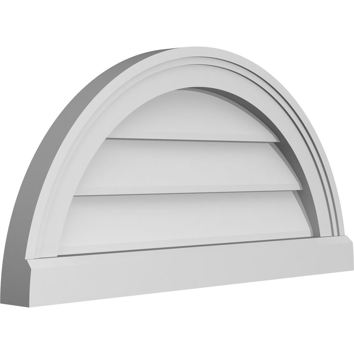 Ekena Millwork Half Round Surface Mount Signature Urethane Non ...