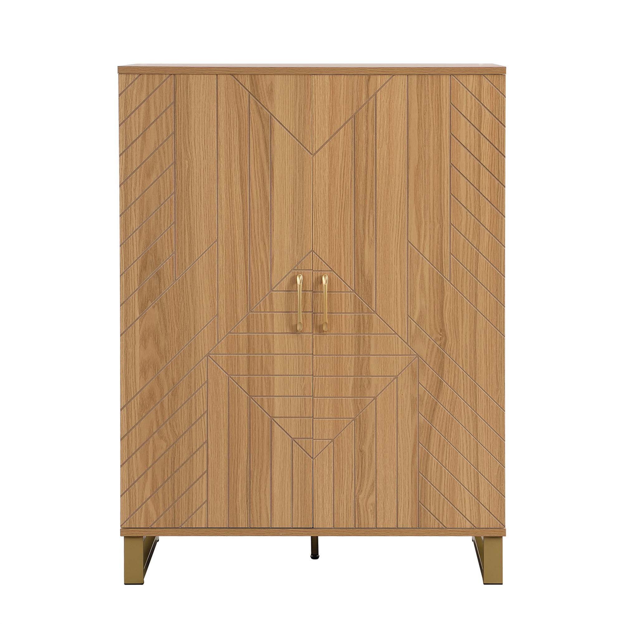 Mercer41 Katalena Modern Home Bar Cabinet Carved Wine Cabinet With ...