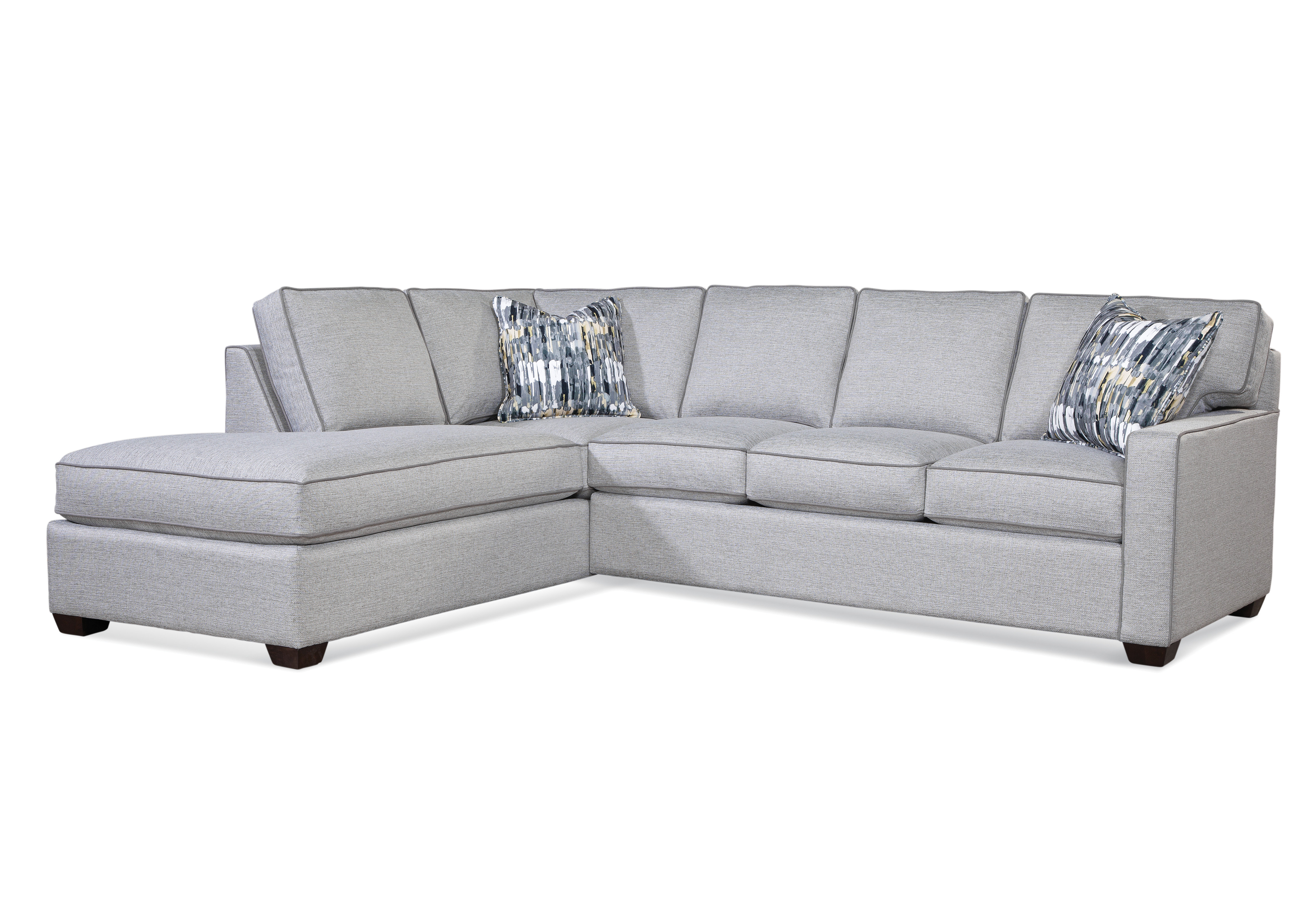Braxton Culler Gramercy Park Two-Piece Bumper Sectional With Sleeper ...