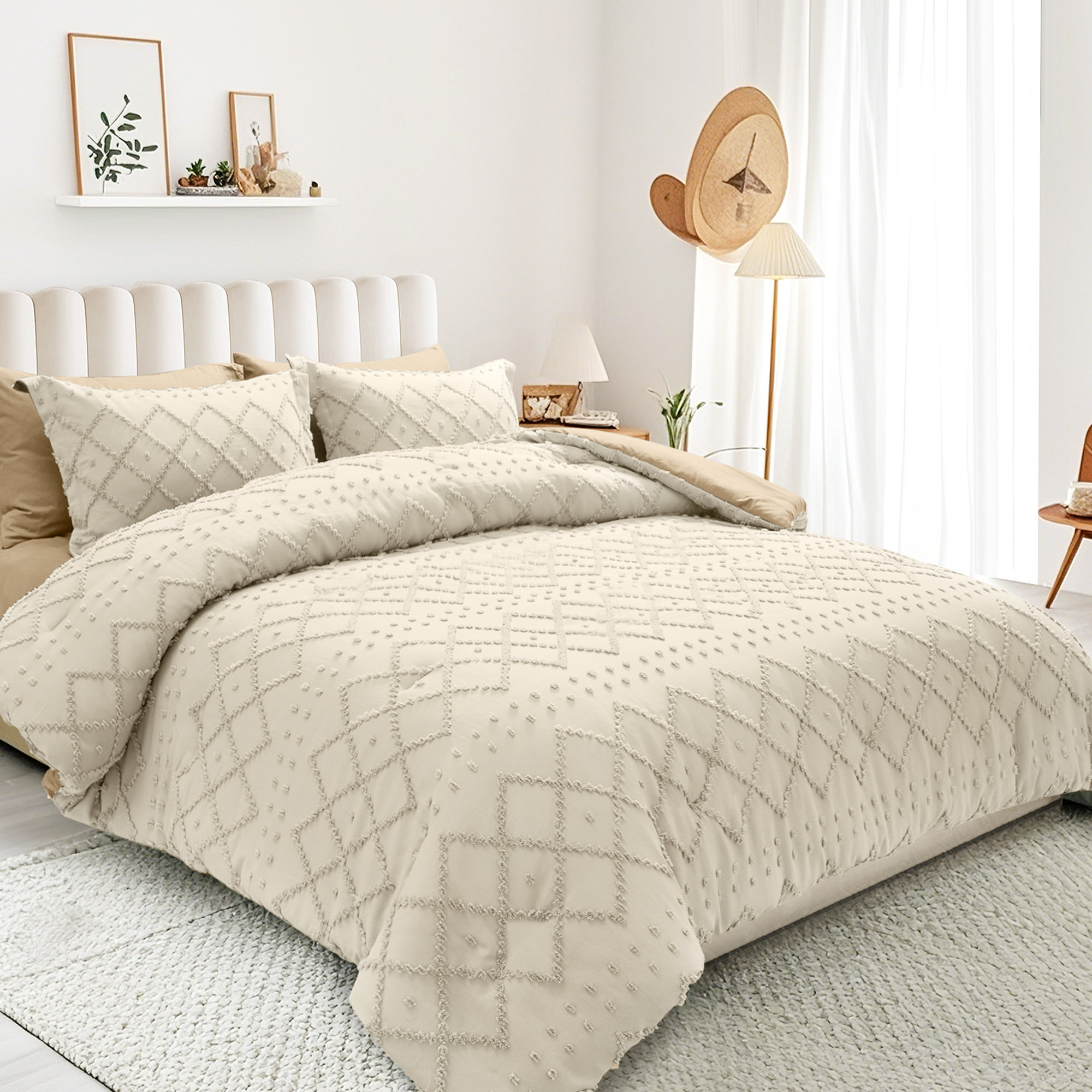 Vision Vortex Cut Flower Colour Clash Comforter Set & Reviews | Wayfair