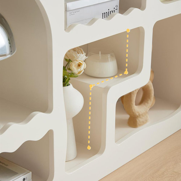 SUPROT Geometric Bookcase | Wayfair