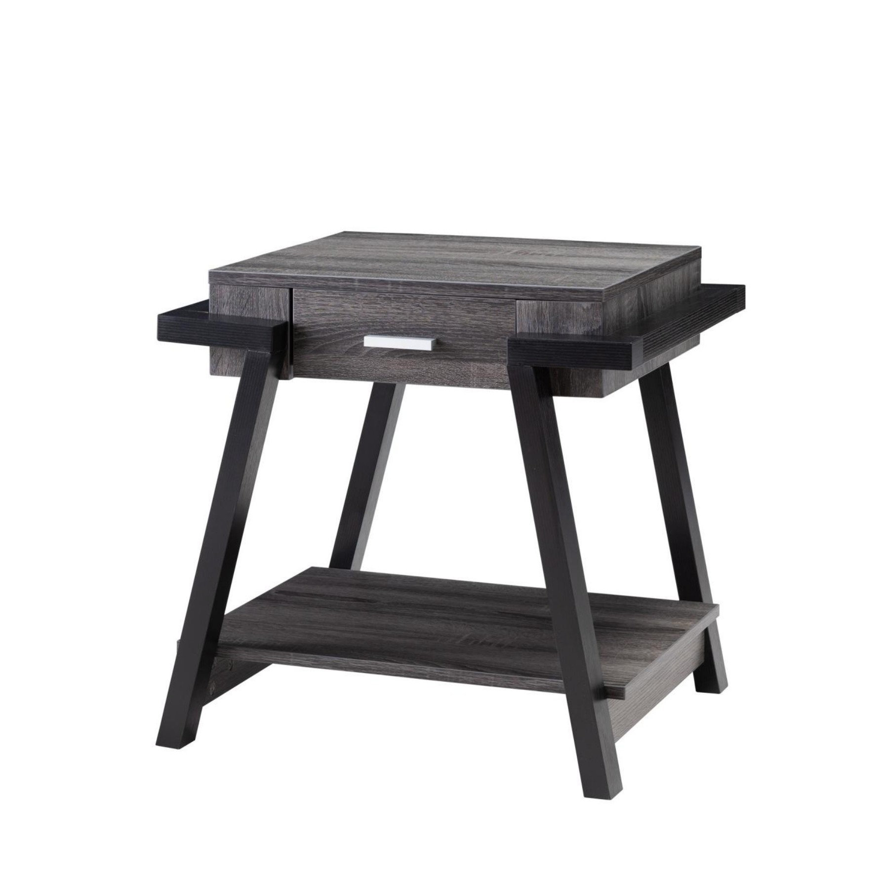 17 Stories Home End Table with Drawer, Side Table with Storage Shelf in ...