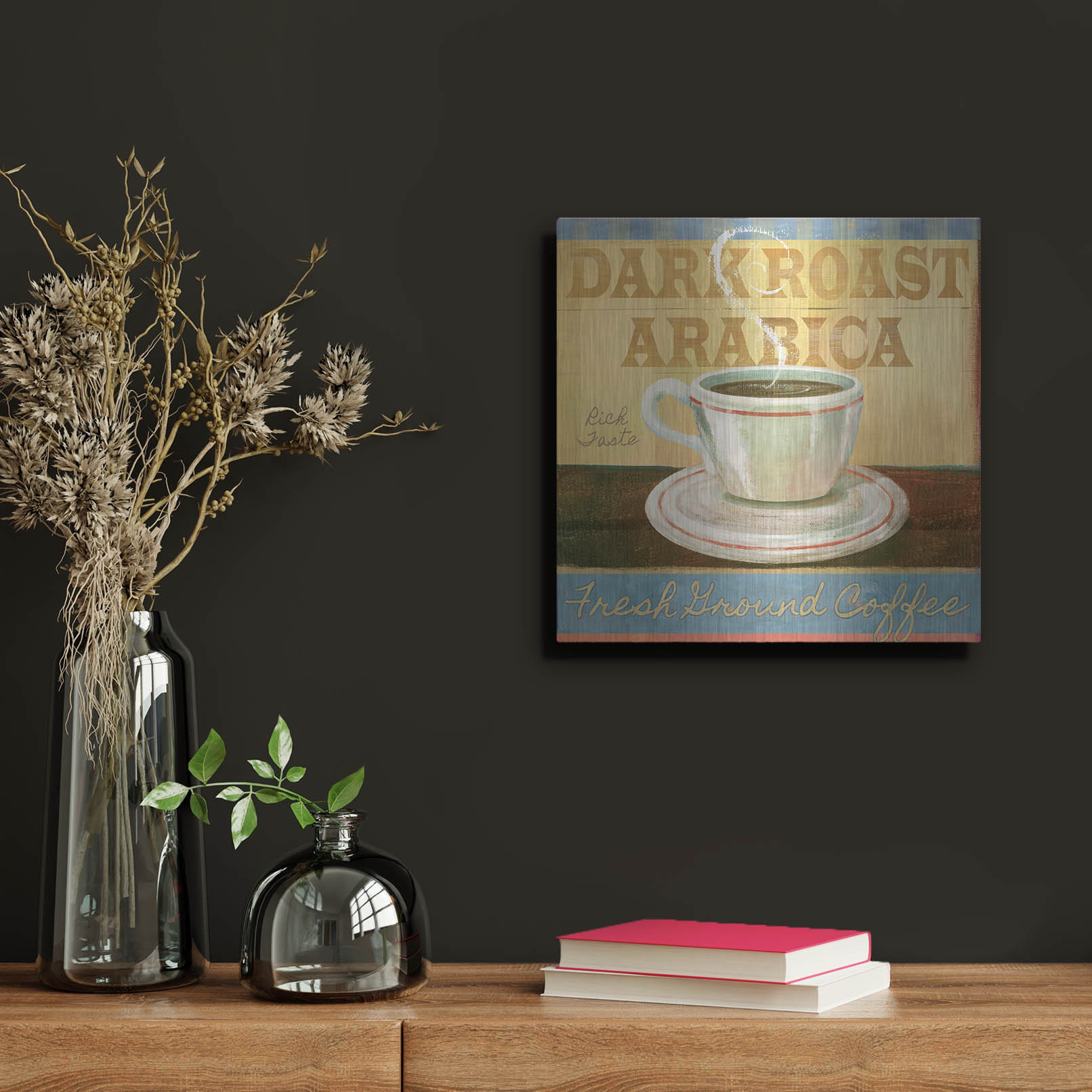 Trinx 'Ground Coffee' by Fiona Stokes-Gilbert Metal Wall Art | Wayfair
