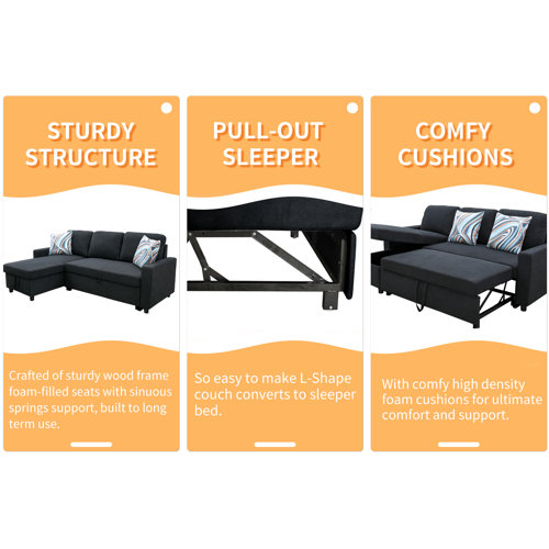 Ebern Designs Sebella 2 - Piece Upholstered Sectional | Wayfair