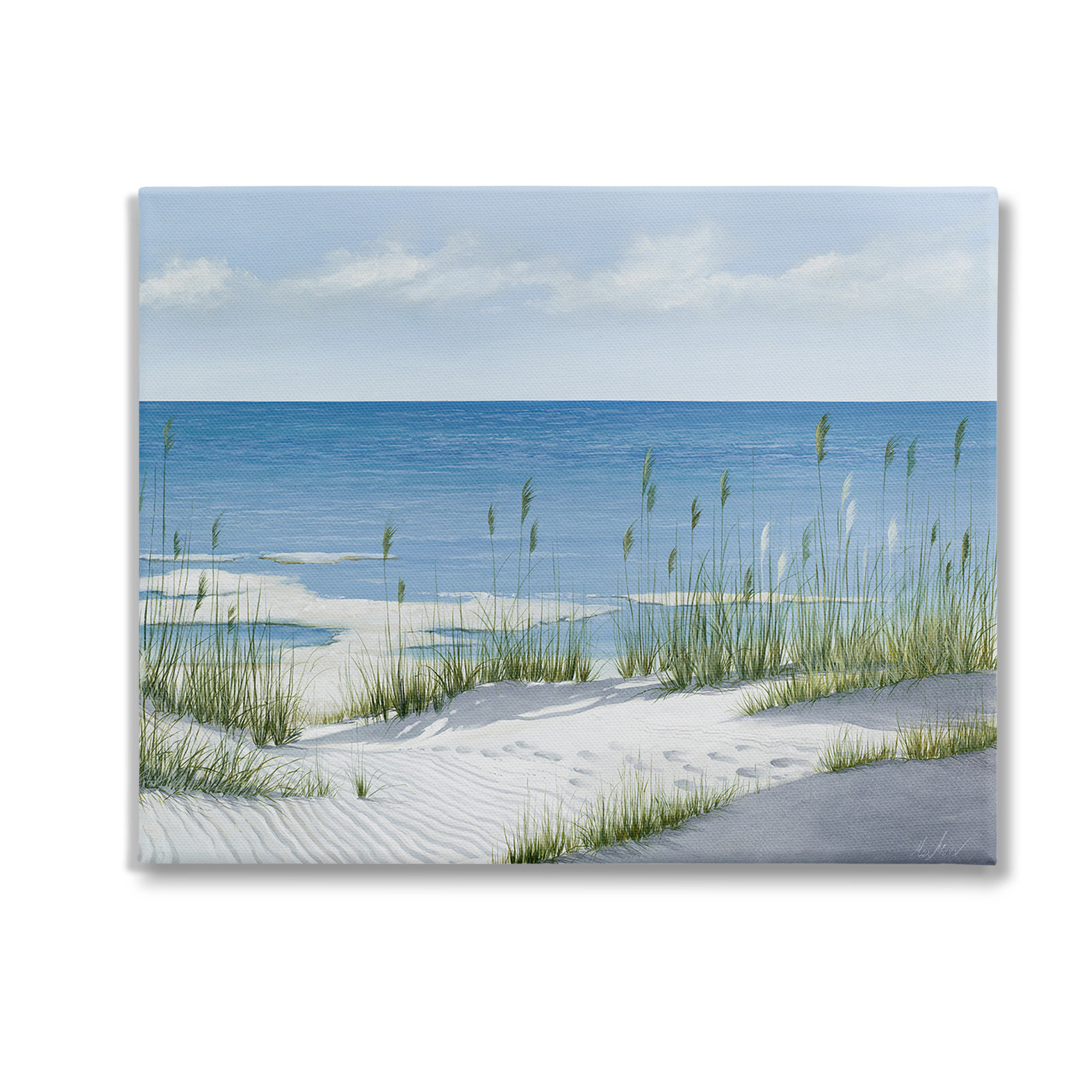 Highland Dunes Beach with Sand Canvas Wall Art by Max Maxx | Wayfair