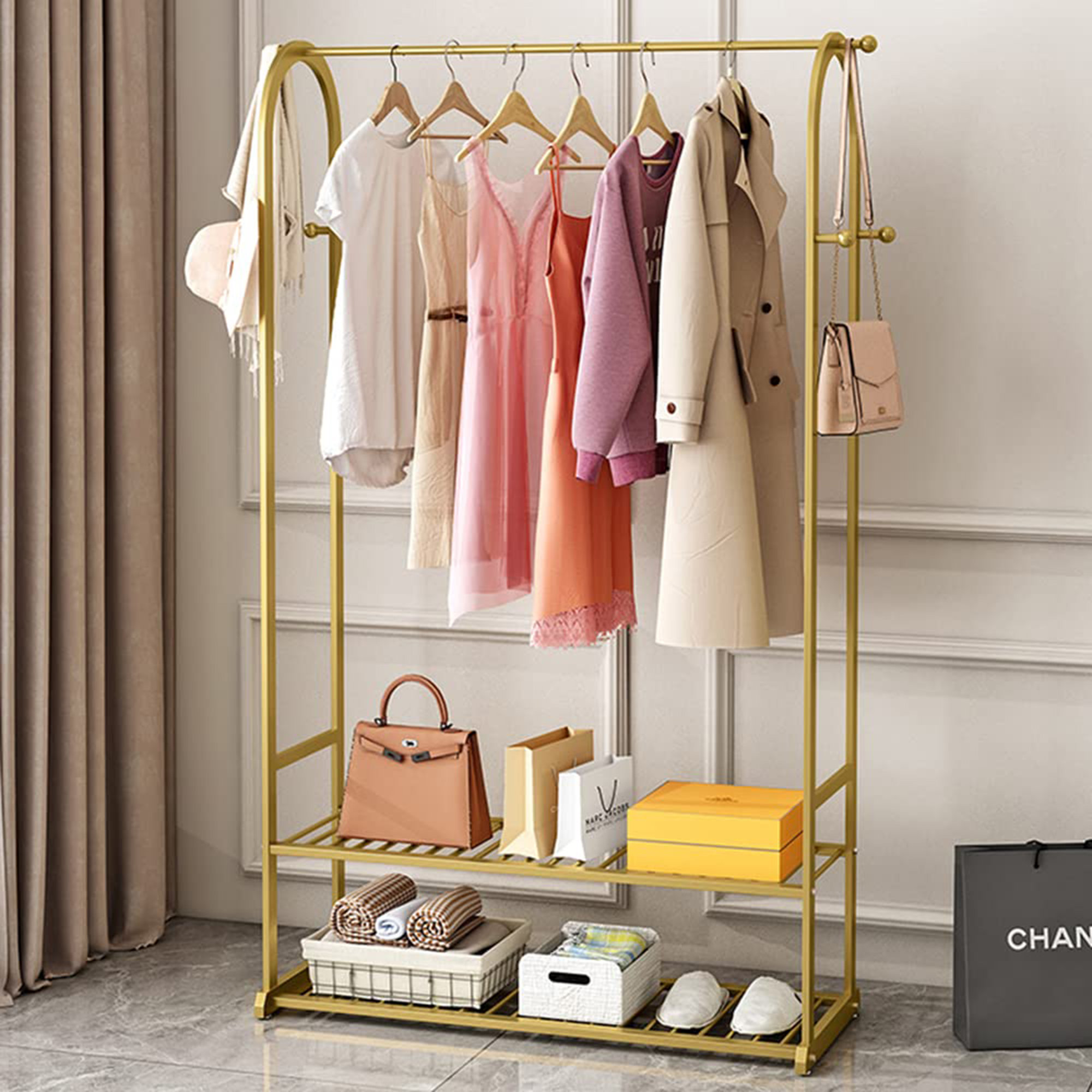 BINNBOX 47'' Metal Clothing Rack | Wayfair
