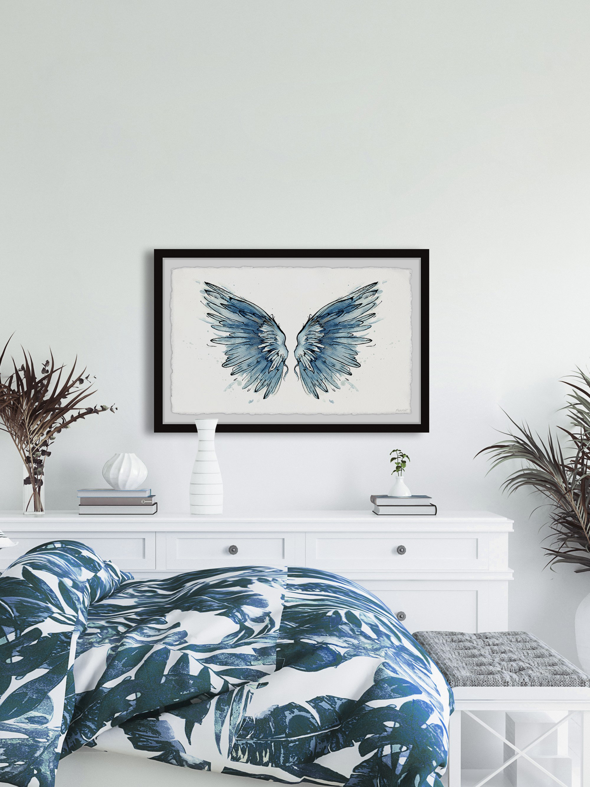 Trinx Guardian Wings - Picture Frame Print - Wayfair Canada