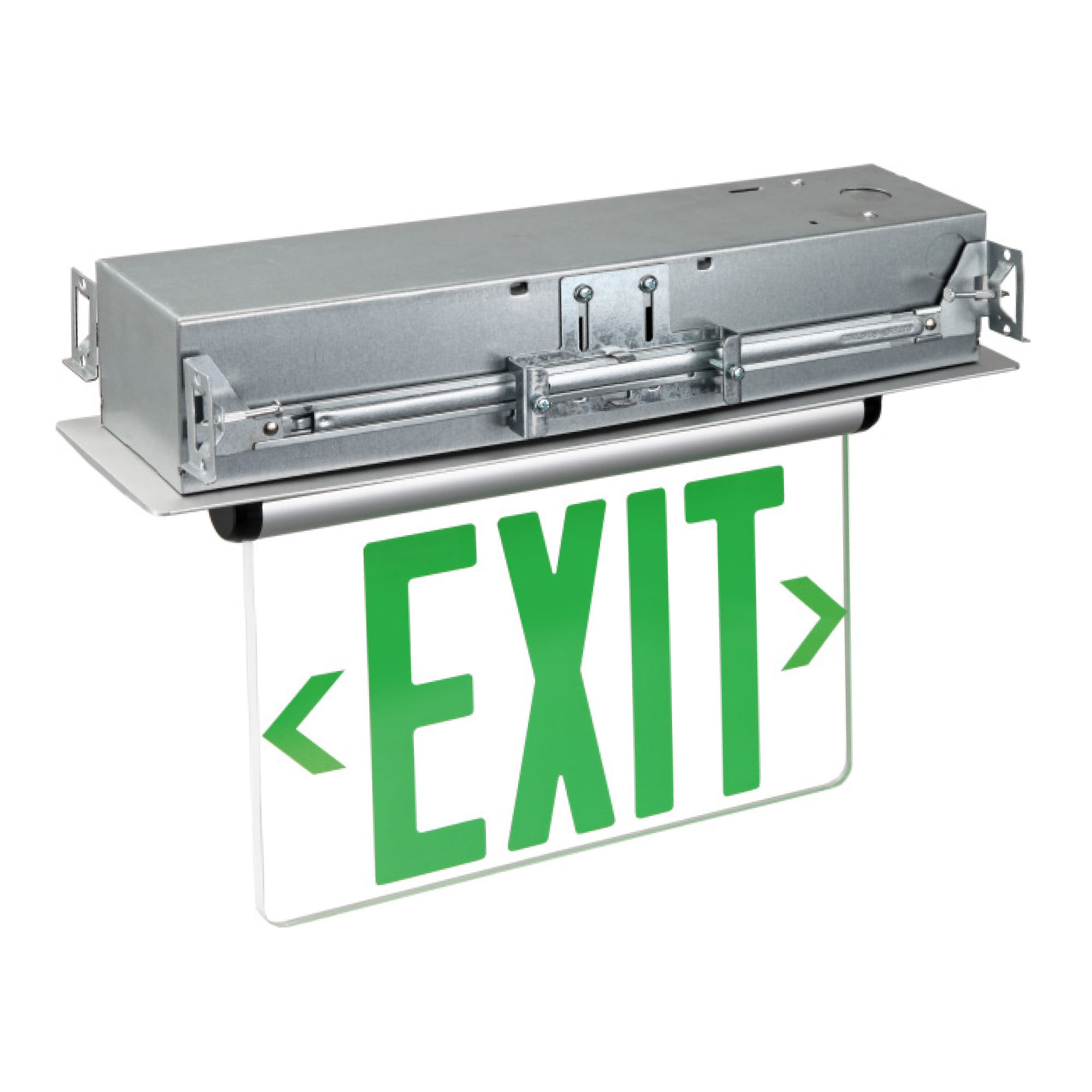 RP Lighting + Fans Hemmingway 14" LED Recessed Single-Face Exit Sign ...