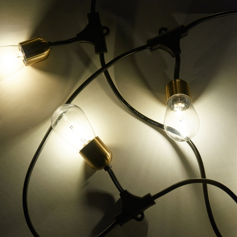 Brightech Glow Series Weatherproof Solar LED Commercial Grade String ...