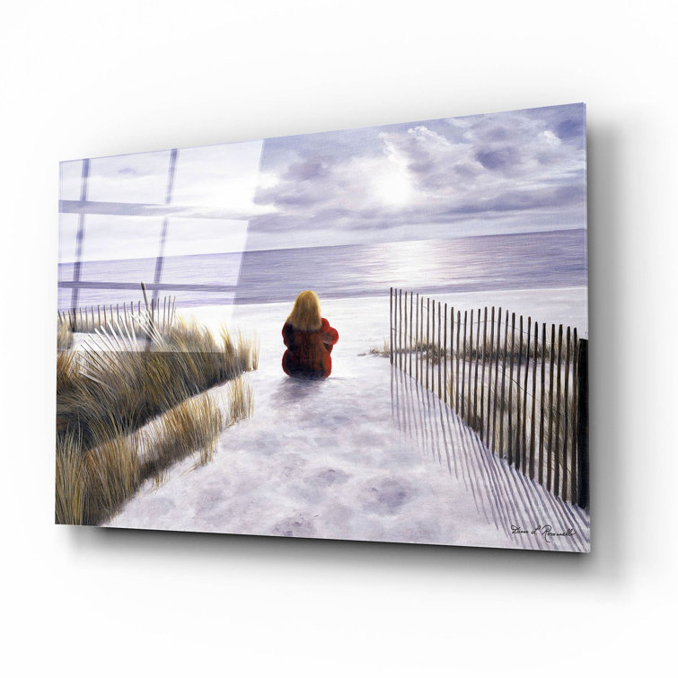 Highland Dunes Girl On The Beach On Plastic/Acrylic by Diane Romanello ...