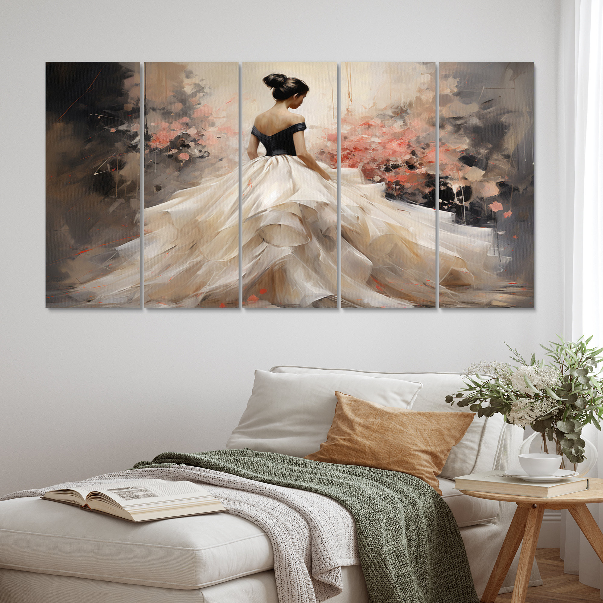 House of Hampton® Fashion Pink Dress Elegance Unveiled III On Canvas 5 ...