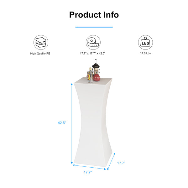 Wrought Studio™ Led Light Up Bar Table, 16 Rgb Colors Changing Light ...