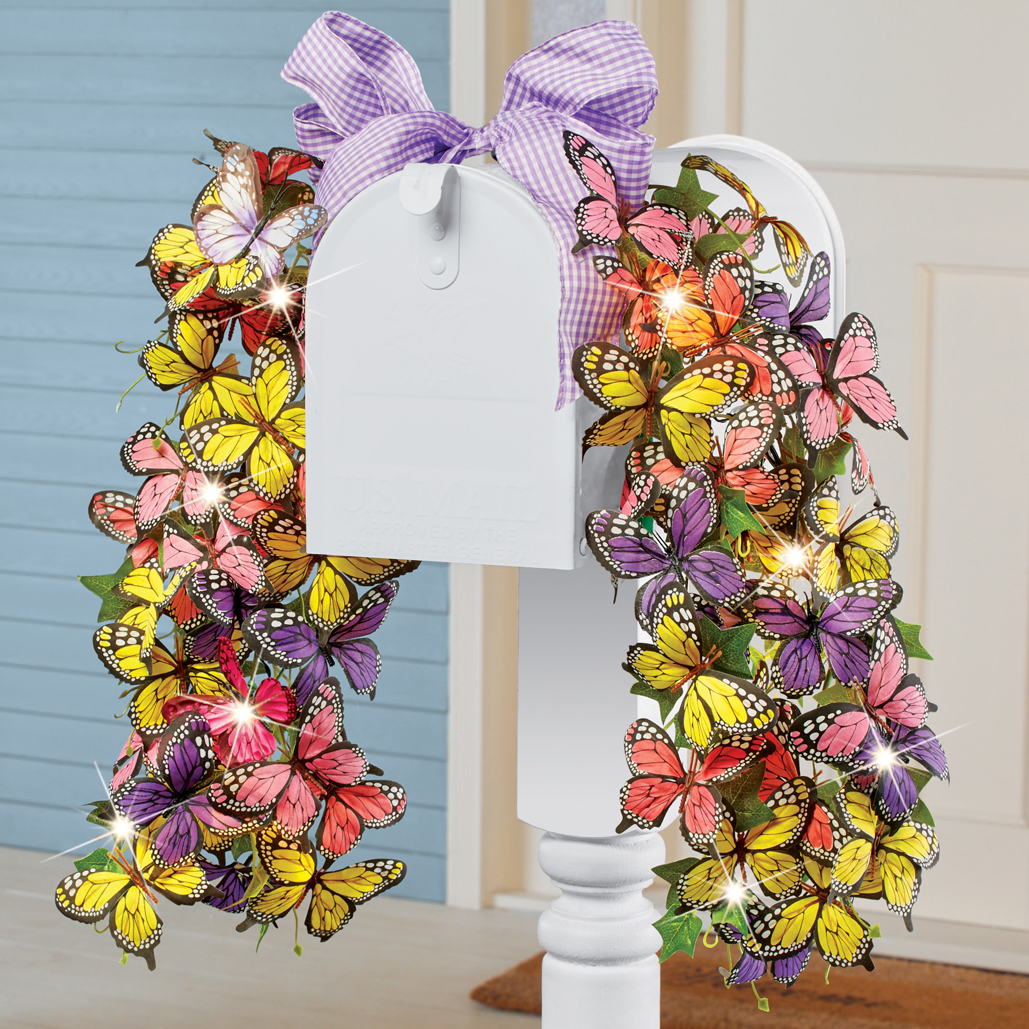 Primrue Solar Butterflies Mail Box Swag - Wayfair Canada