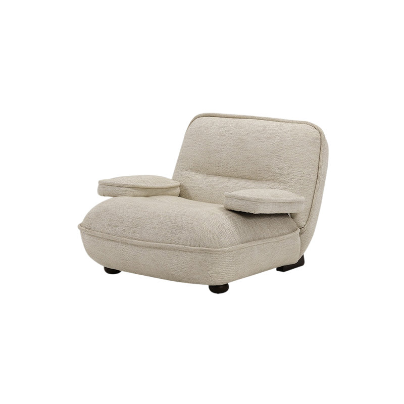 TimberCraft Designs European style fabric single person sofa chair ...