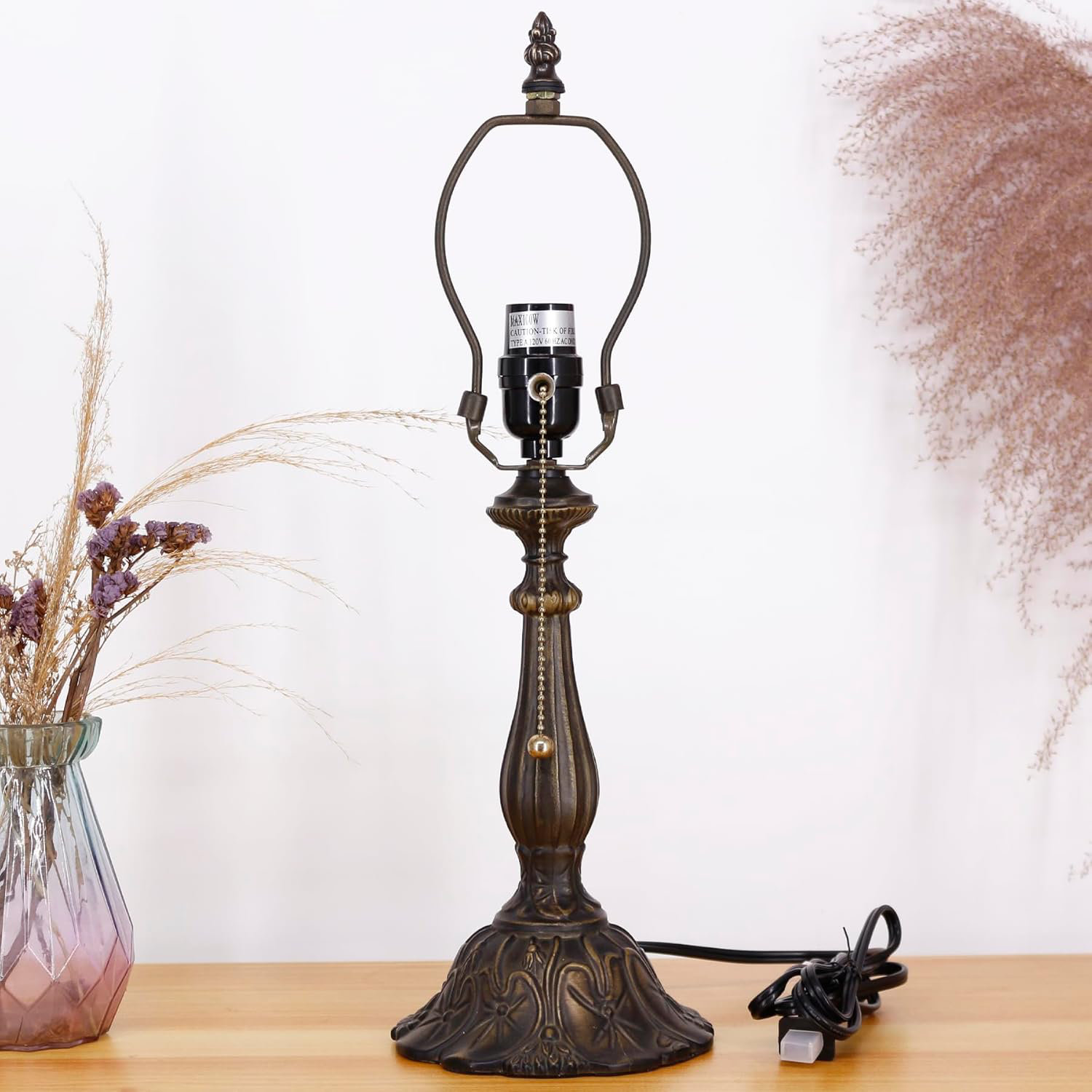 Bloomsbury Market 18 Inch Bronze Finish Resin Lamp Base For 10-14 Inch ...
