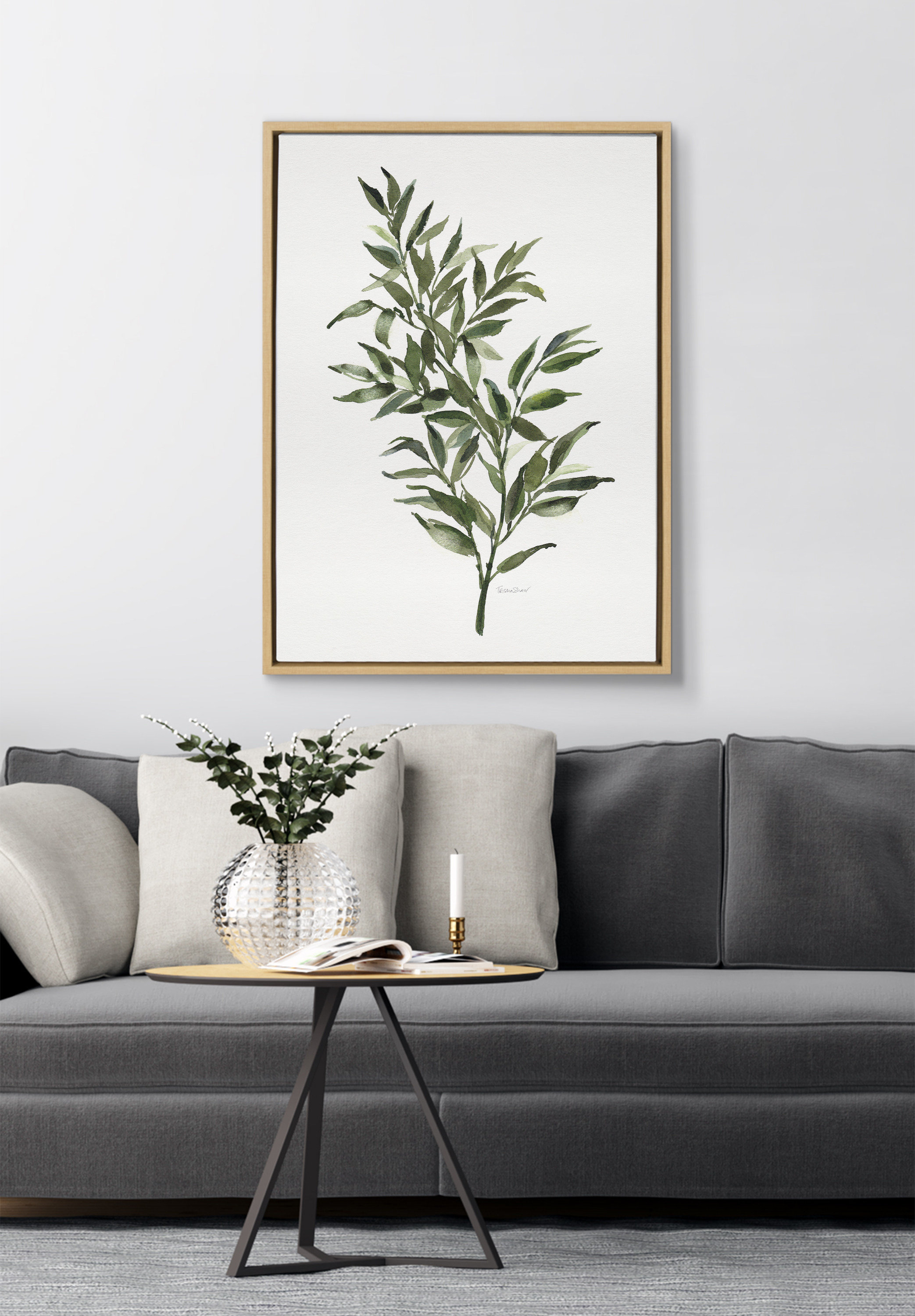 Winston Porter Ruscus by Patricia Shaw Framed Canvas Wall Art Print ...