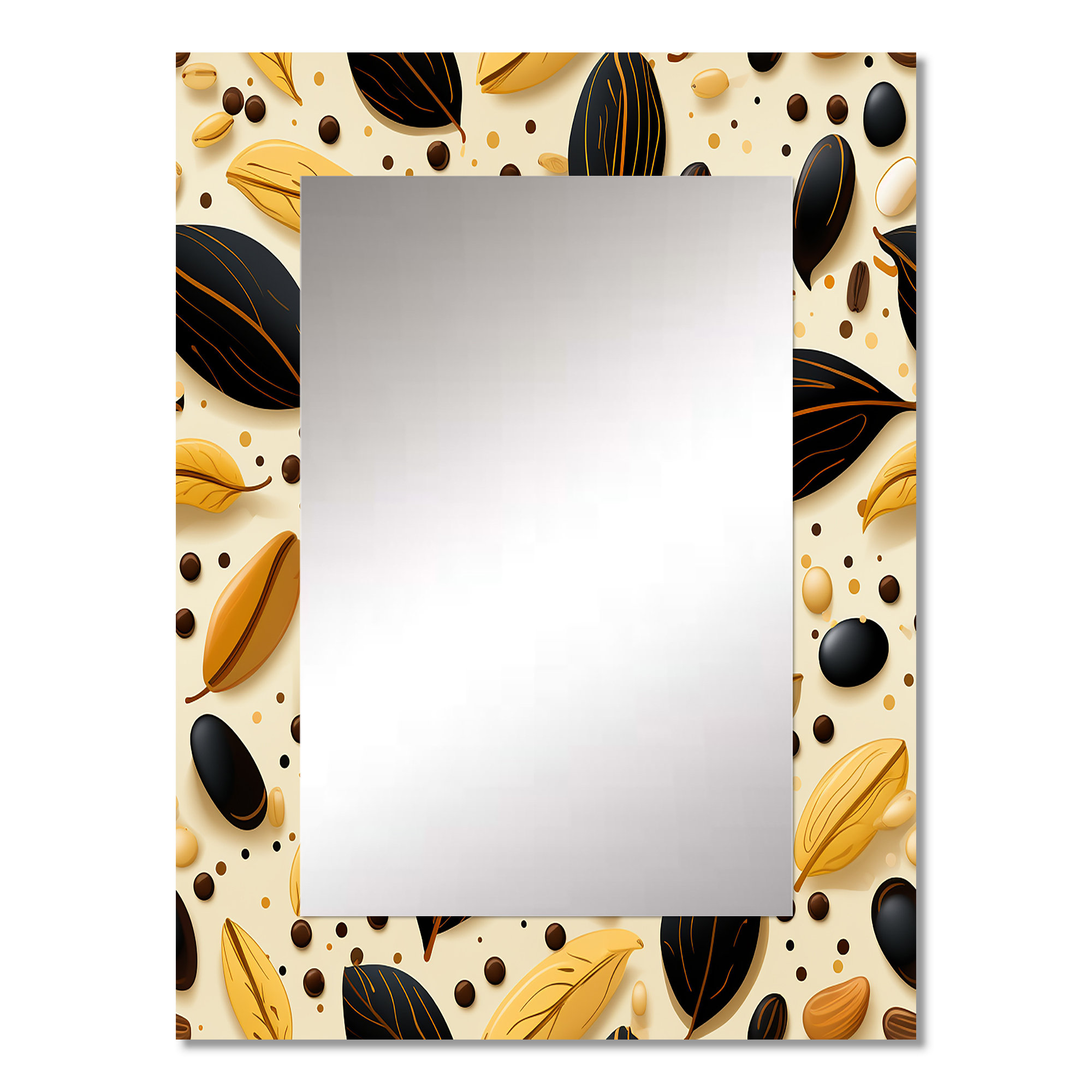 Dakota Fields Faustina Botanical Cream And Coffree Pattern - botanical ...