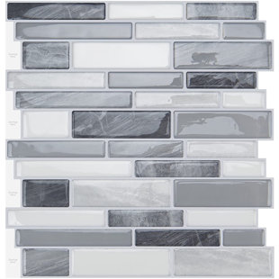 Staggered Joint Peel & Stick Backsplash Tile You'll Love | Wayfair