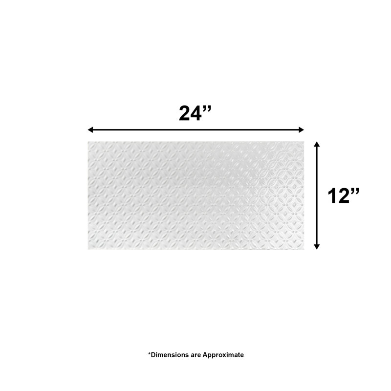 Qube Tiles Silom White Etoile 12" x 24" Glossy 3D Textured Wall Tile ...
