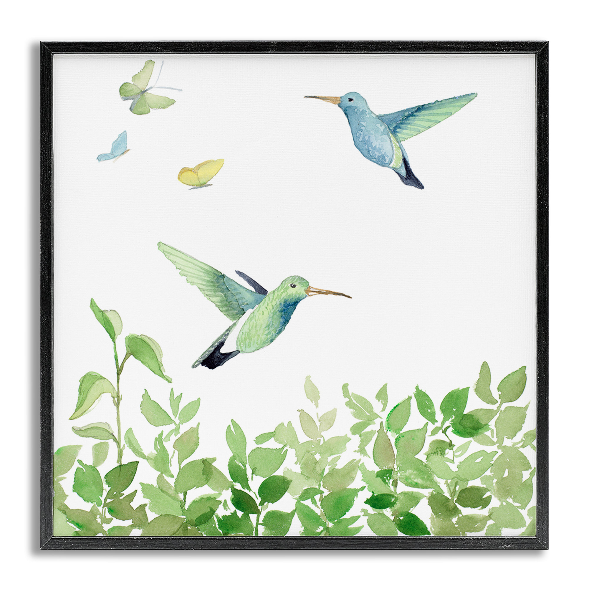 Stupell Industries Spring Hummingbirds Scene Art by Lanie Loreth | Wayfair