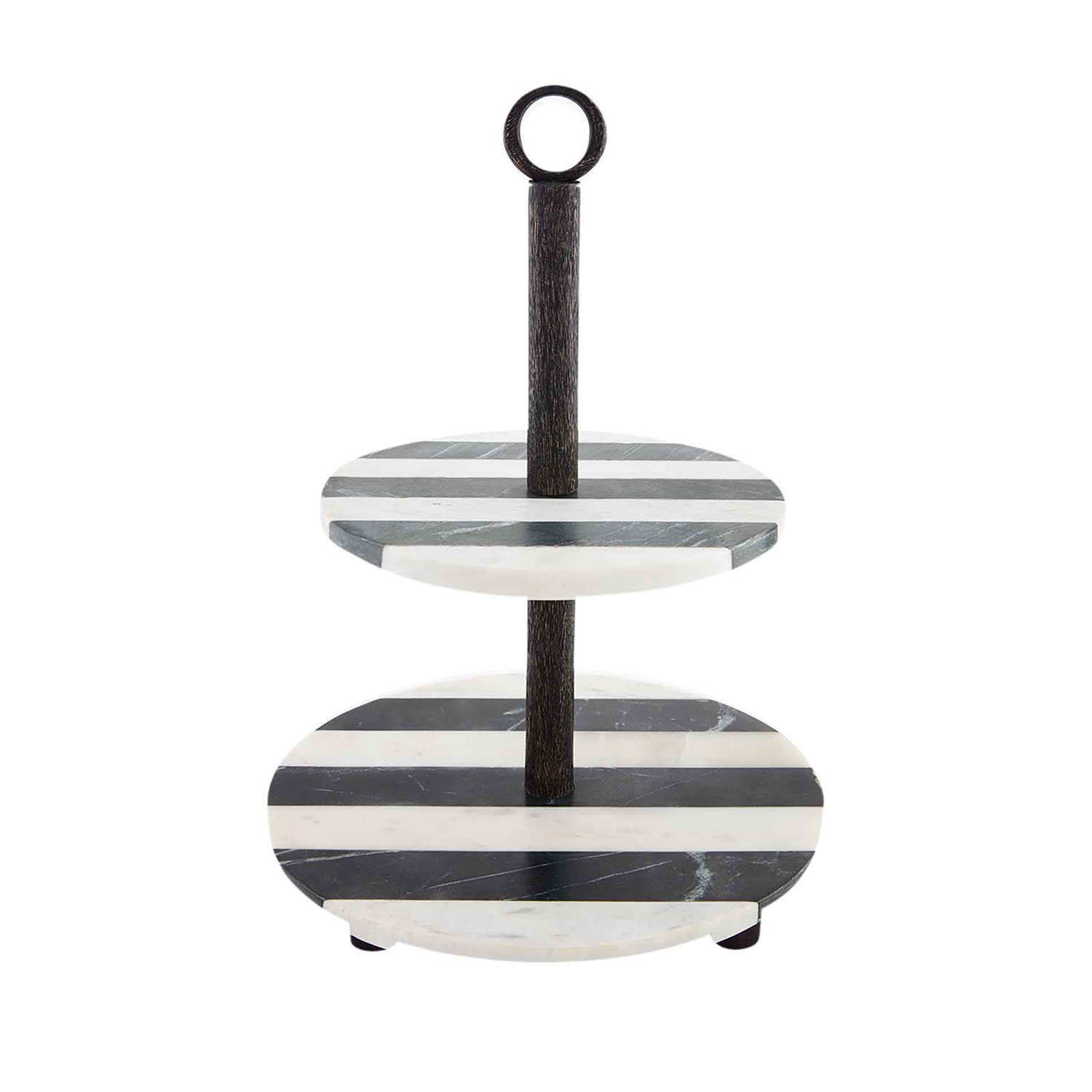 Mud Pie™ Mud Pie Marble And Black Tiered Server - Wayfair Canada