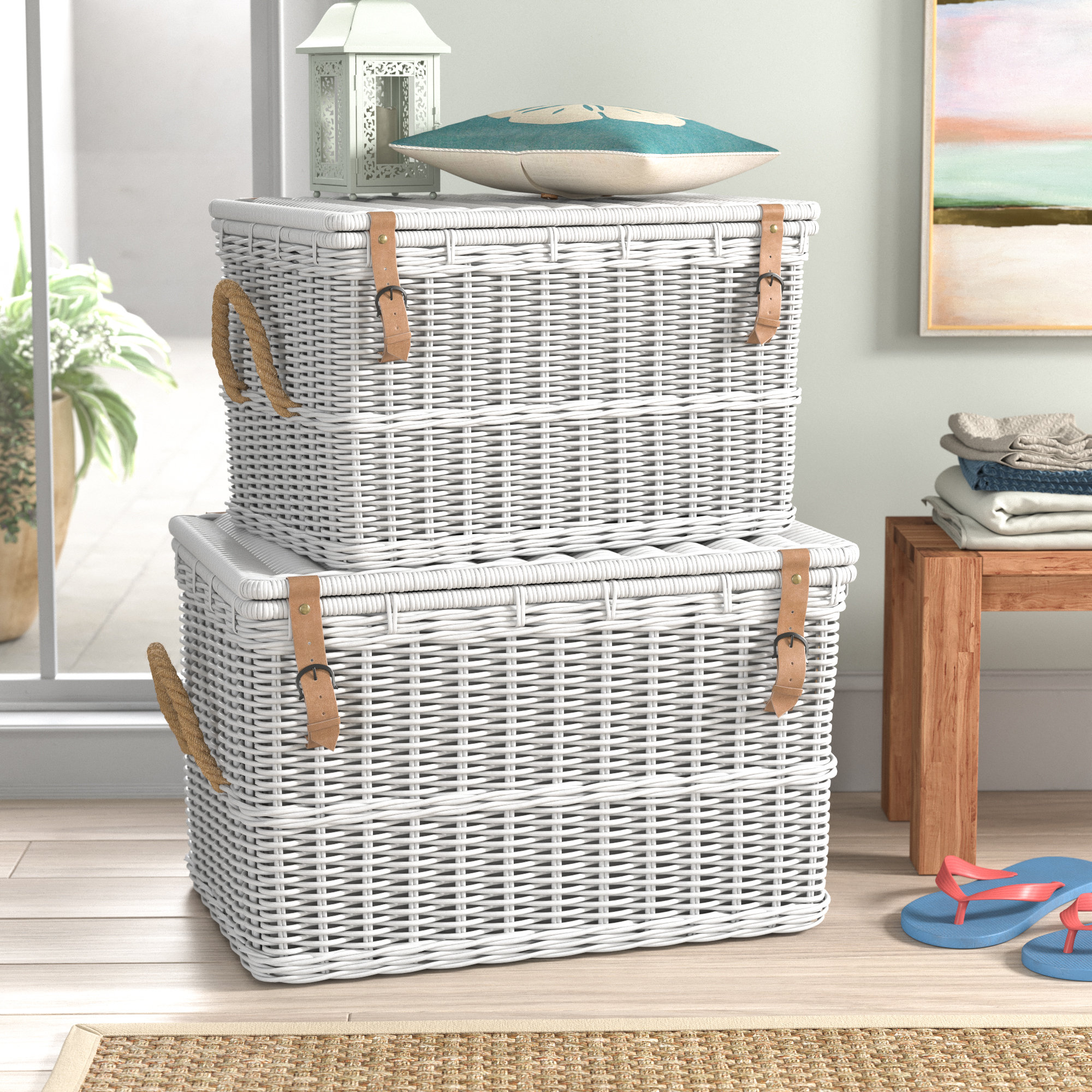 Bay Isle Home™ 2 Piece Trunk Set & Reviews | Wayfair