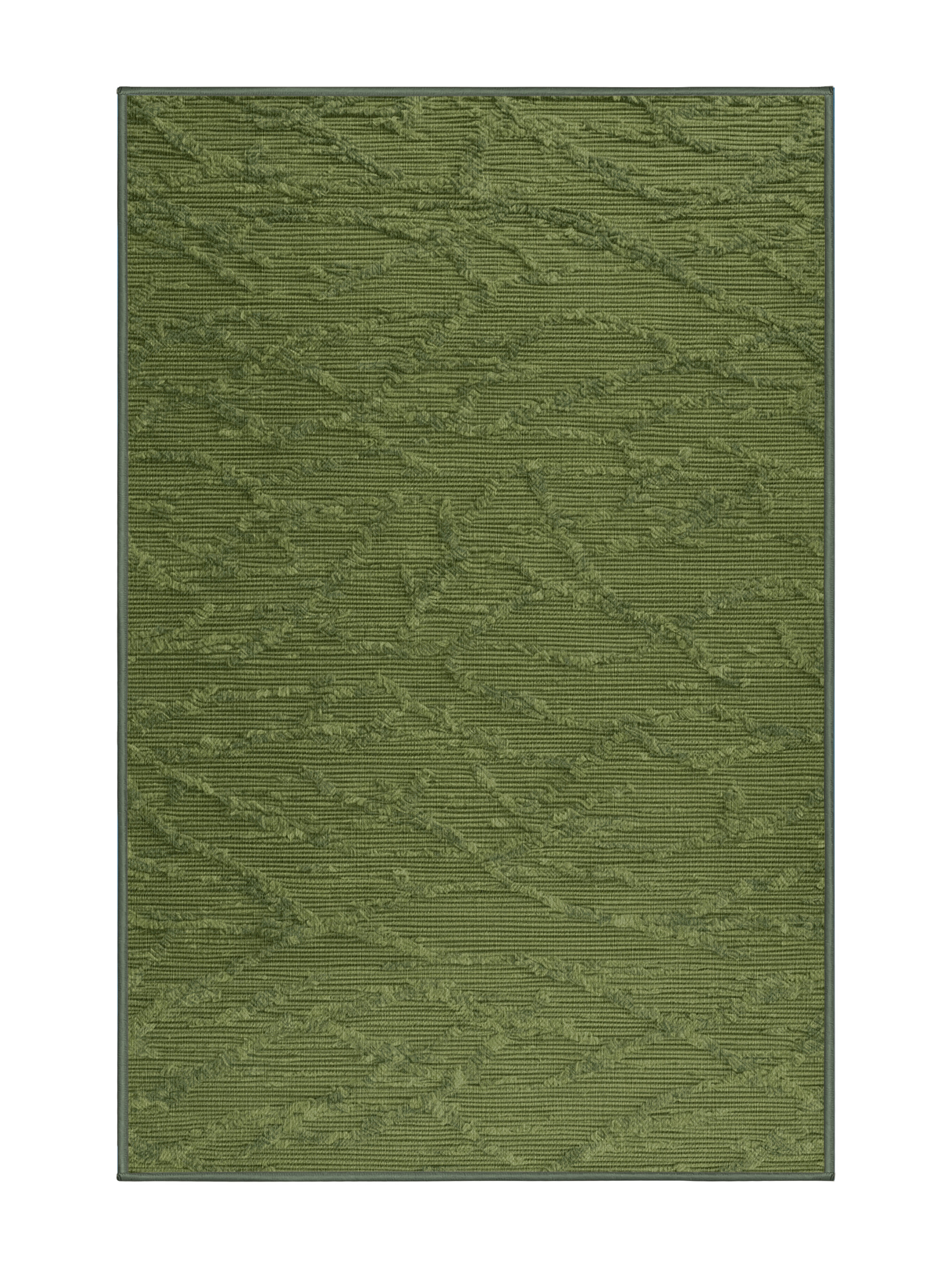 Latitude Run® Machine Washable Solid Green Area Rug | Wayfair