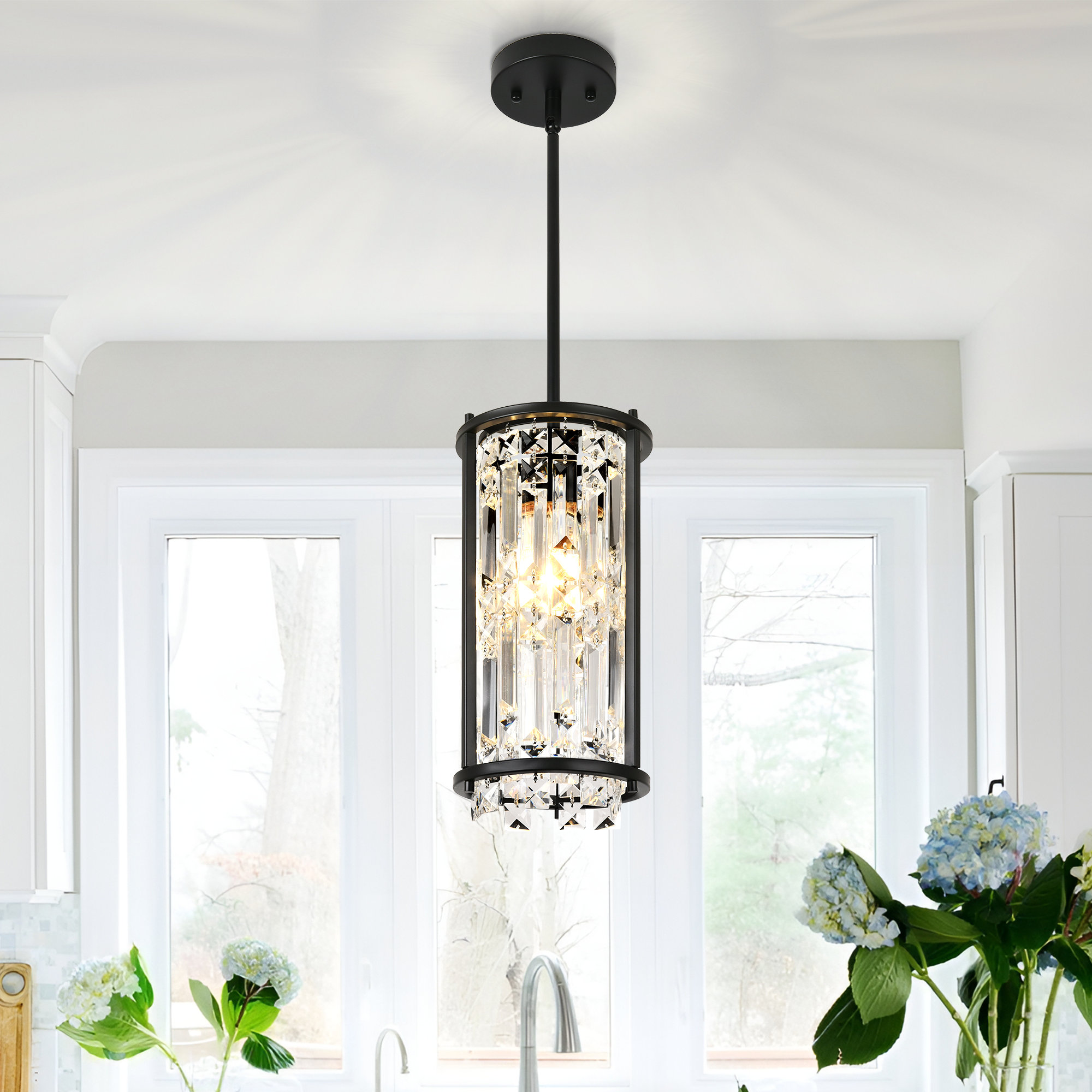 Mercer41 Mandley 1-Light Crystal Pendant Lighting & Reviews | Wayfair