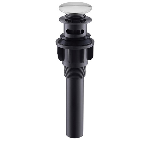 Wovier Pop-Up Bathroom Sink Drain with Overflow | Wayfair
