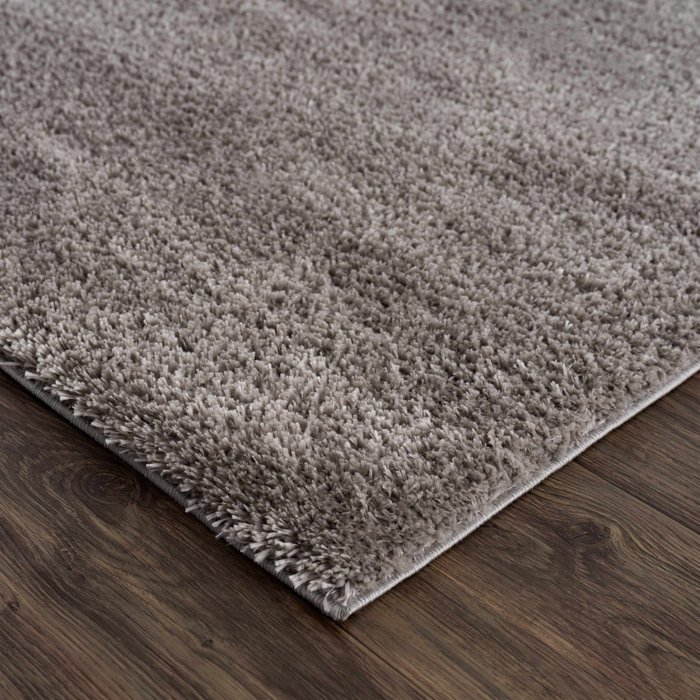 Mercer41 Fazli Performance Gray Plush Pile Area Rug & Reviews | Wayfair