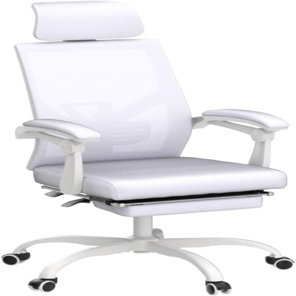 Inbox Zero Qulomvs Mesh Ergonomic Office Chair With Footrest Home ...