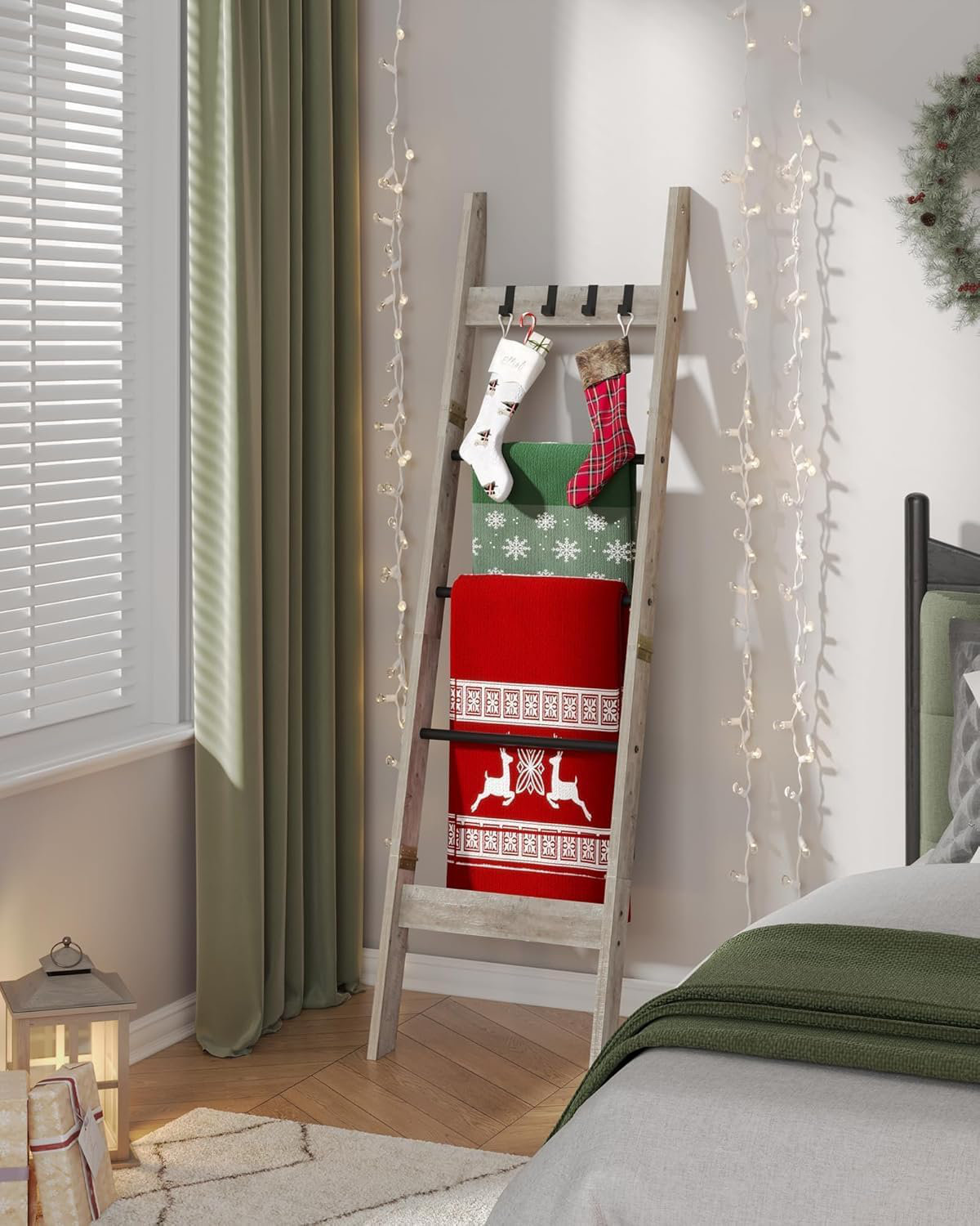Ophelia & Co. Blanket Ladder for Living Room, Decorative Quilt Rack ...