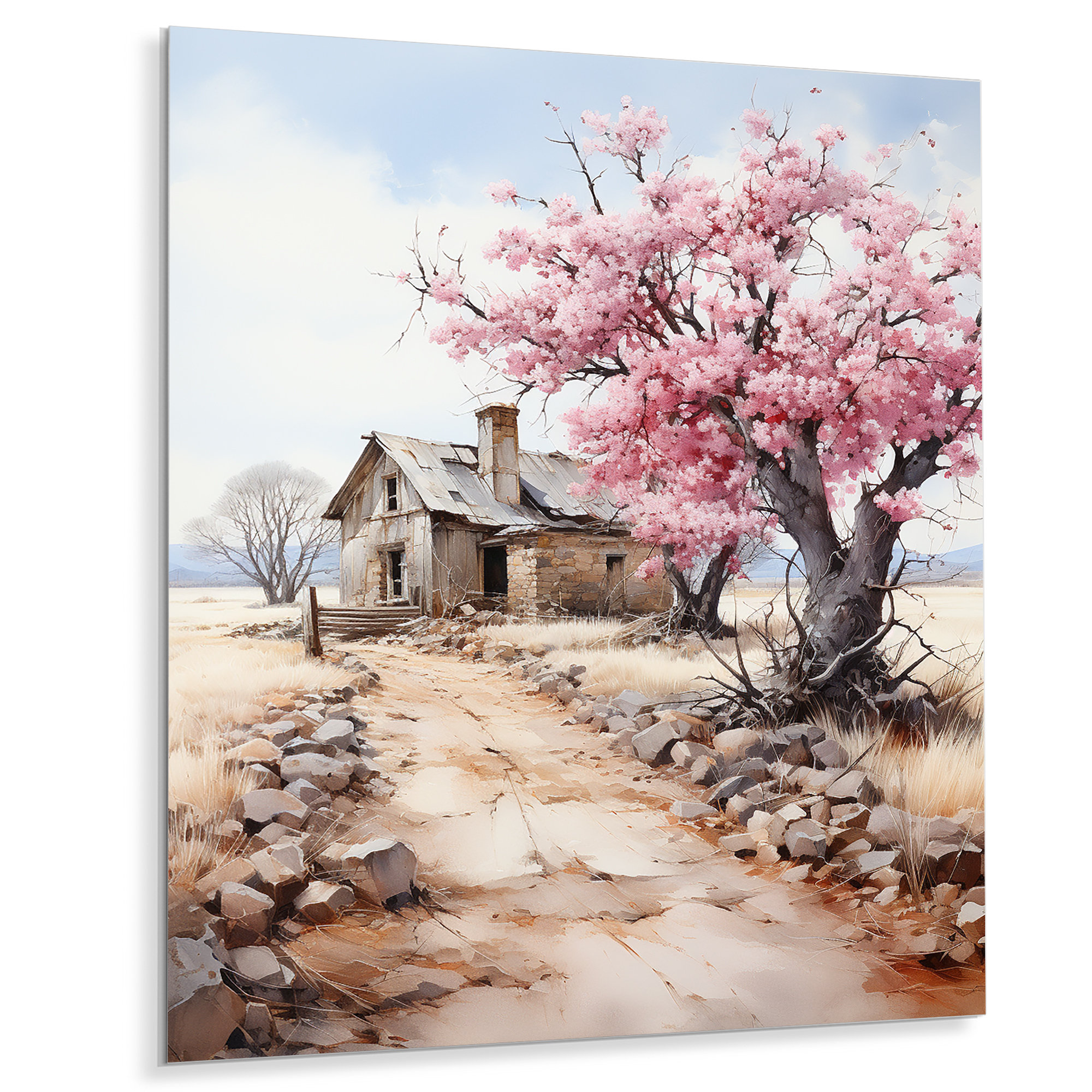 Winston Porter Pink Farmhouse Homestead Harmony III - Landscape ...