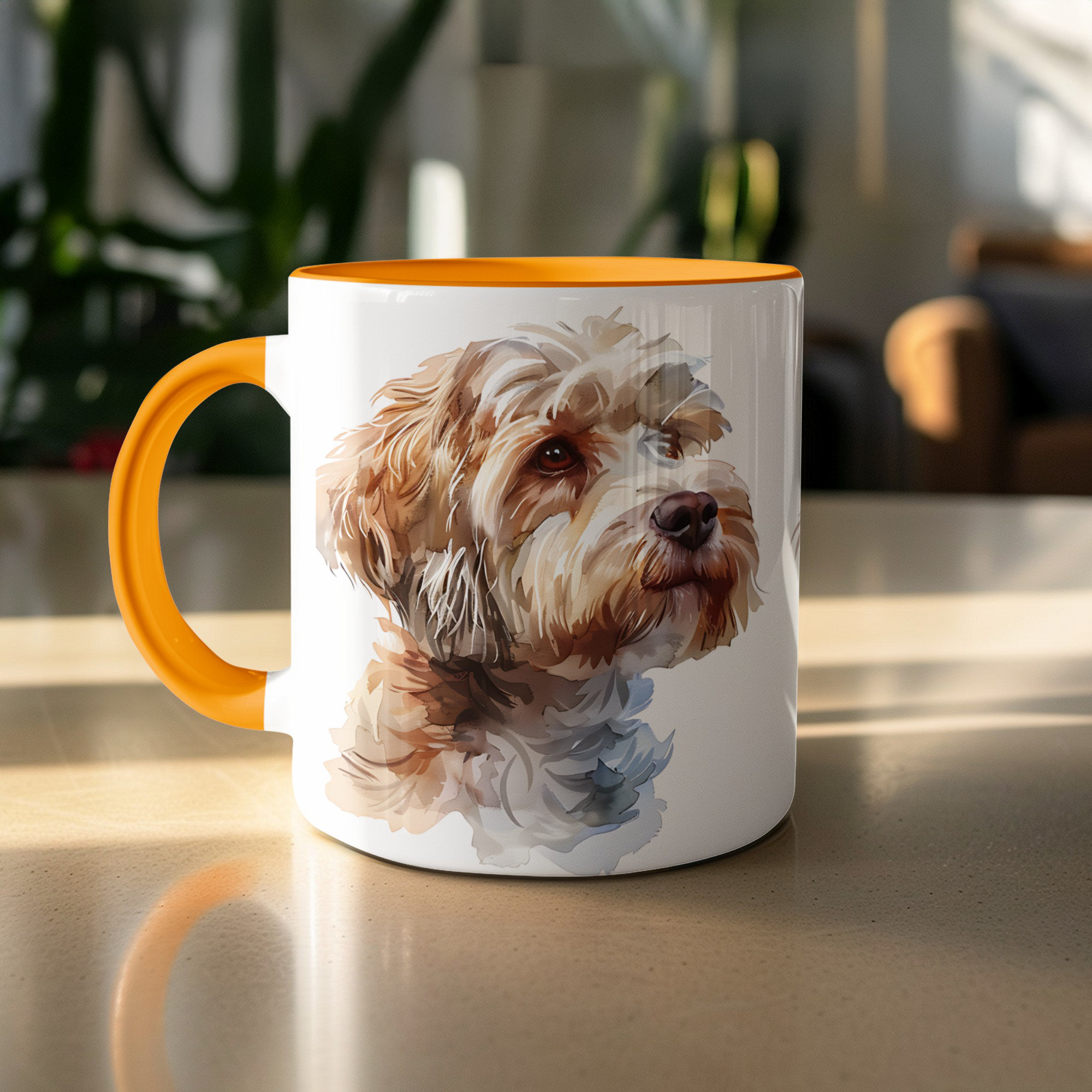 East Urban Home Watercolor Italian Greyhound Design 11oz Coffee Mug ...