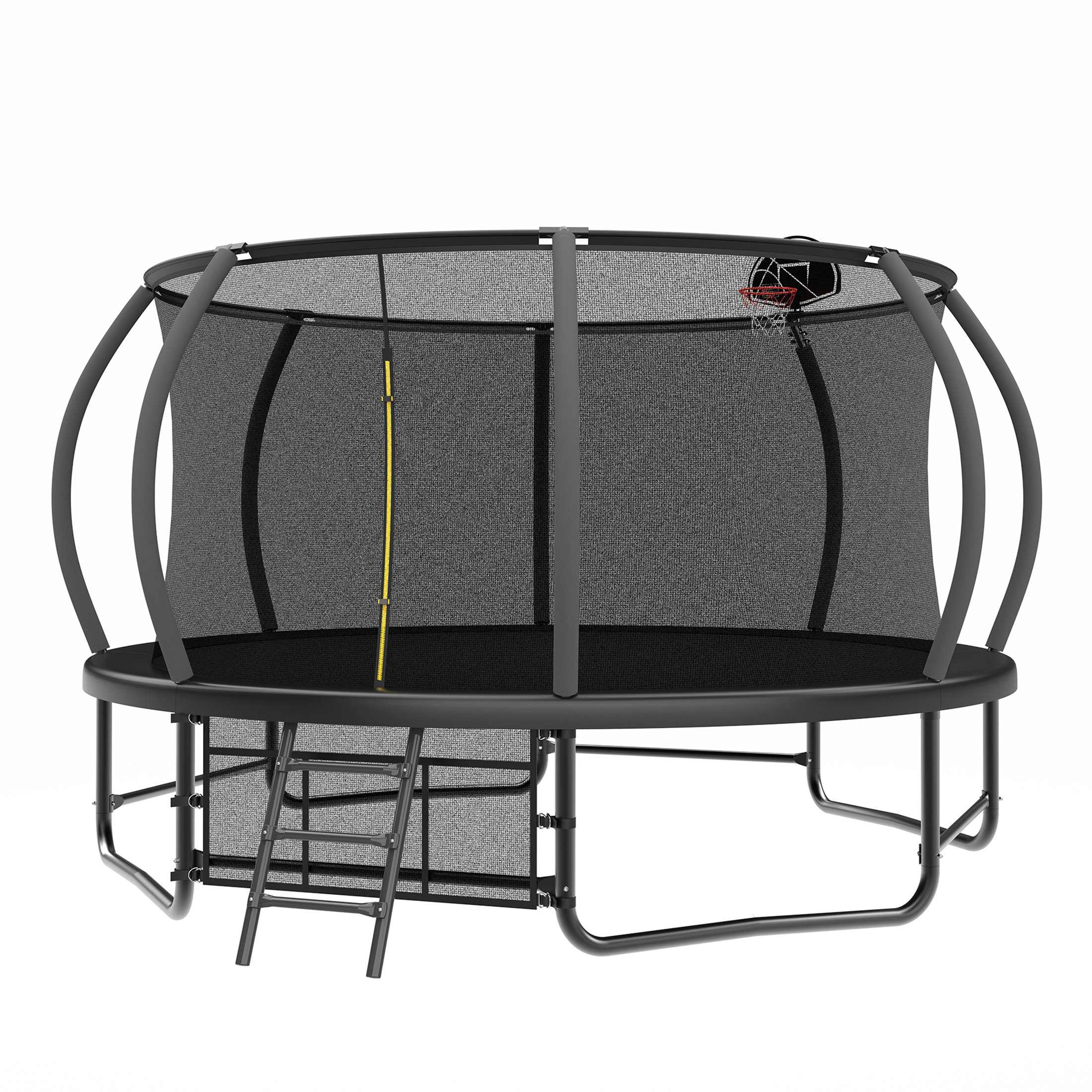dingdangxiang 14FT Trampoline with Enclosure, Ladder & Anti-Rust ...