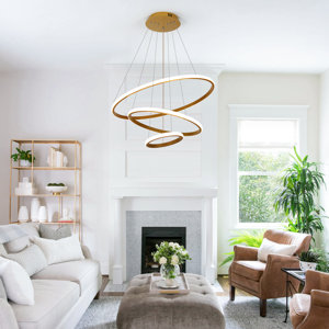 Wrought Studio™ Dado 3 - Light LED Tiered Chandelier & Reviews | Wayfair