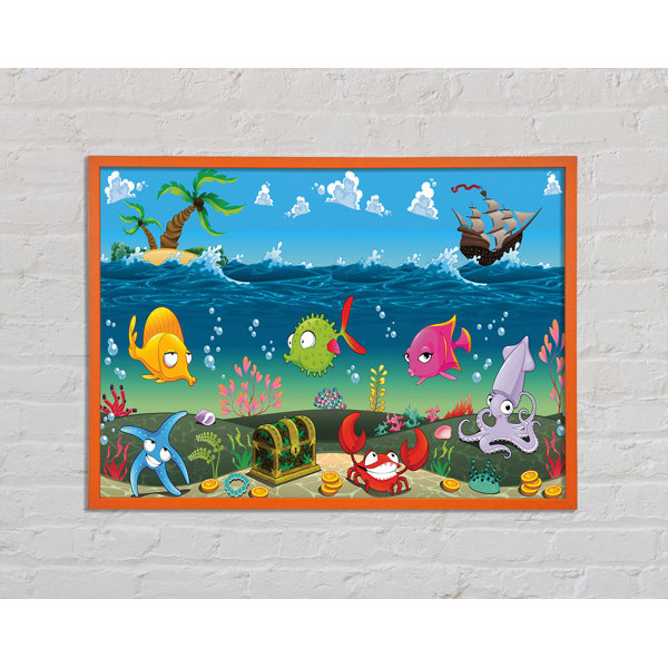 Happy Larry Gulley Under the Sea 1 - Single Picture Frame Art Prints ...