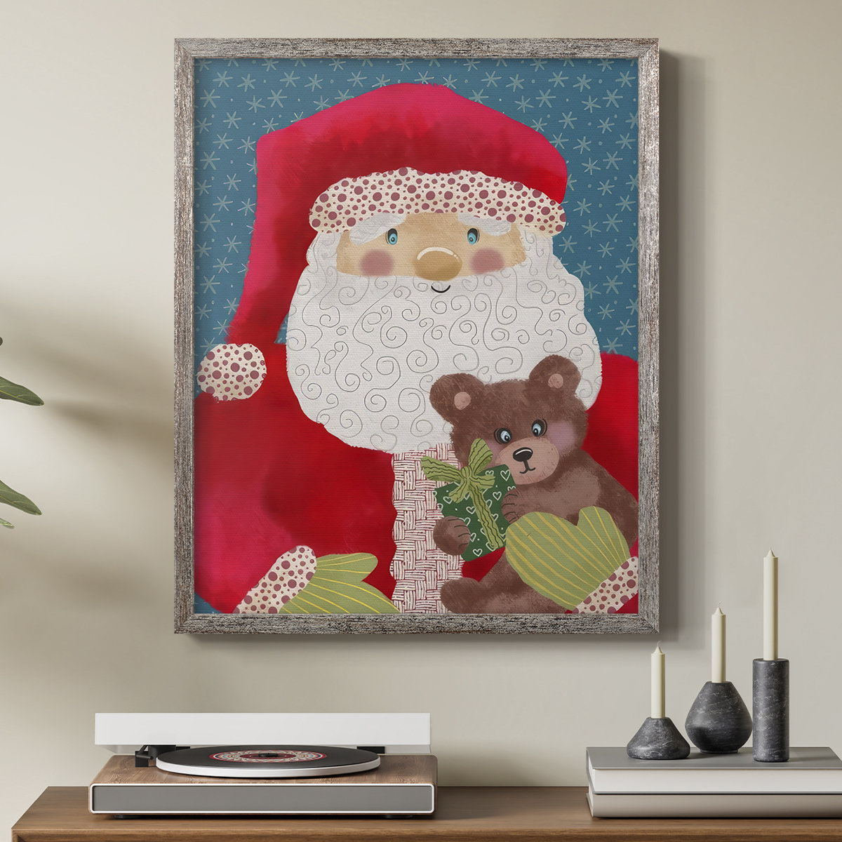 Ophelia & Co. Santa Pack II Framed Print - Solid Wood | Wayfair