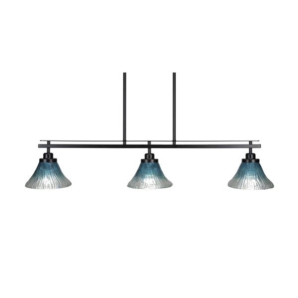 Winston Porter Kristian 3 Light Island Light Shown In Matte Black ...