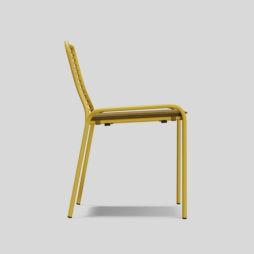 Neighbor Outdoor Stacking Dining Side Chair with Sunbrella Cushion ...