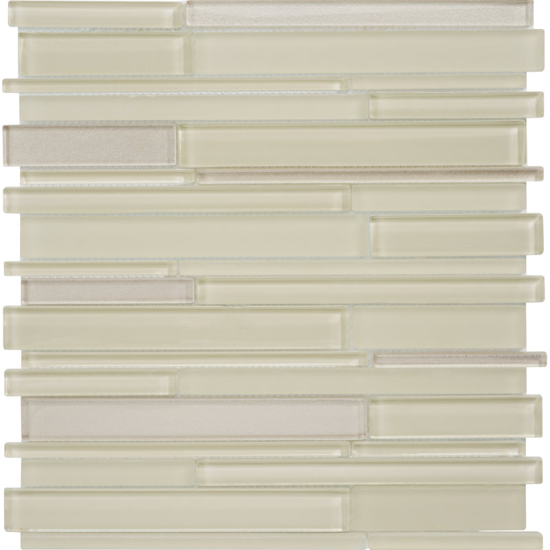 MatrixStoneUSA Simply 12" x 13" Glass Linear Wall Tile & Reviews | Wayfair