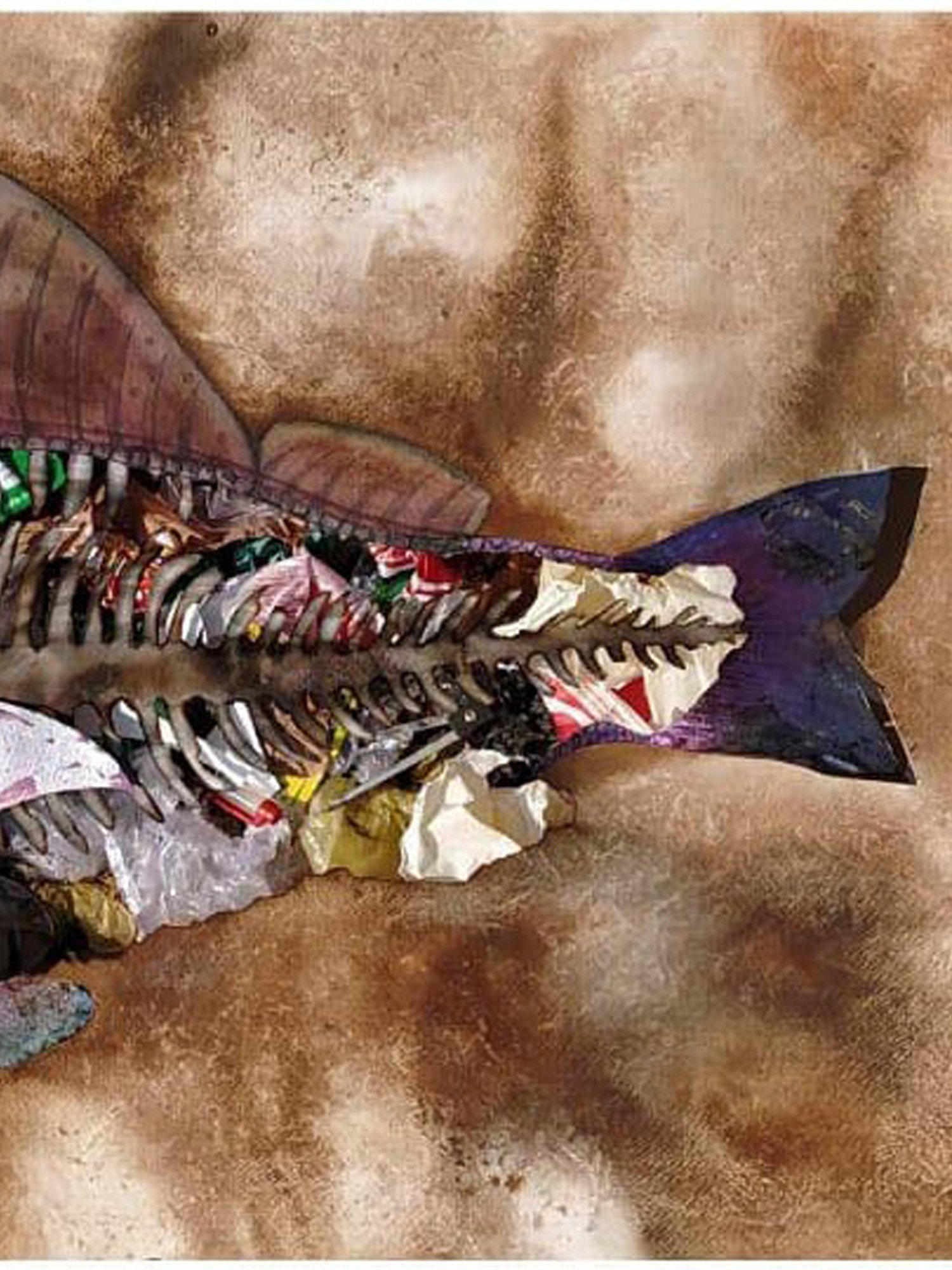 Exotic India Life Being Destroyed | Silver Foil And Watercolor On Paper ...