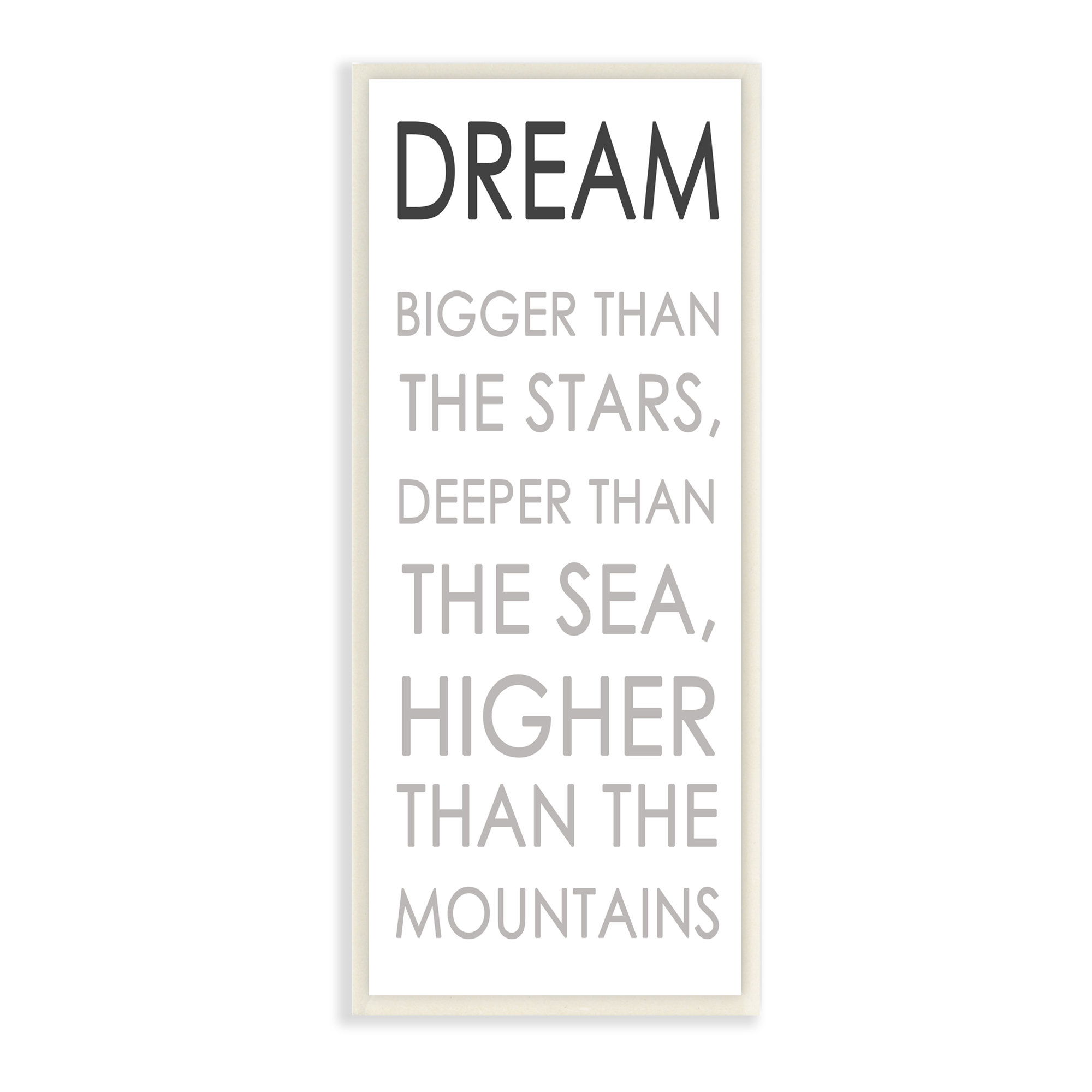Stupell Industries Dream Bigger Than the Stars Motivational Kids Phrase ...