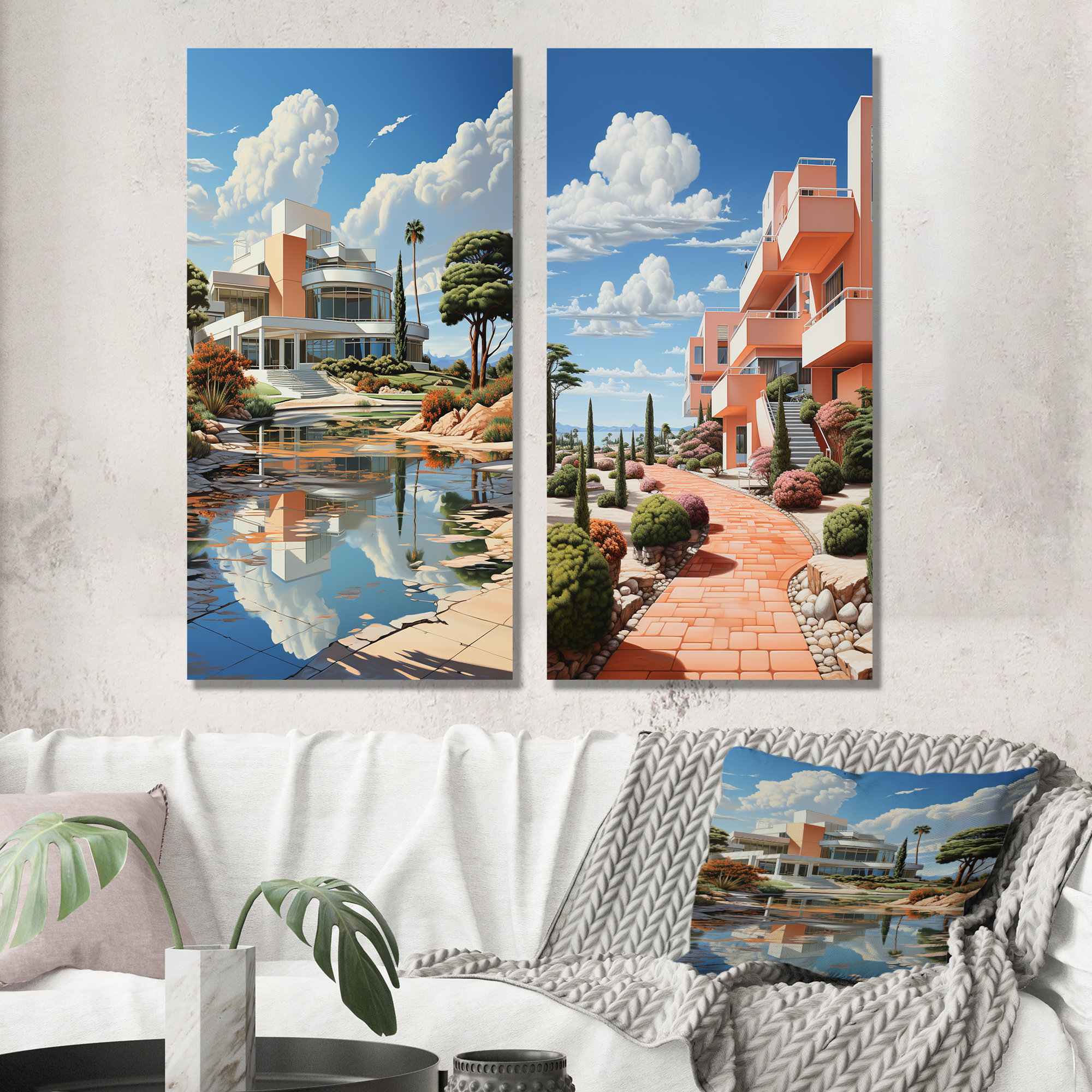 Lark Manor™ Country Clubs Sunrise Architecture - Country Clubs Wall Art ...