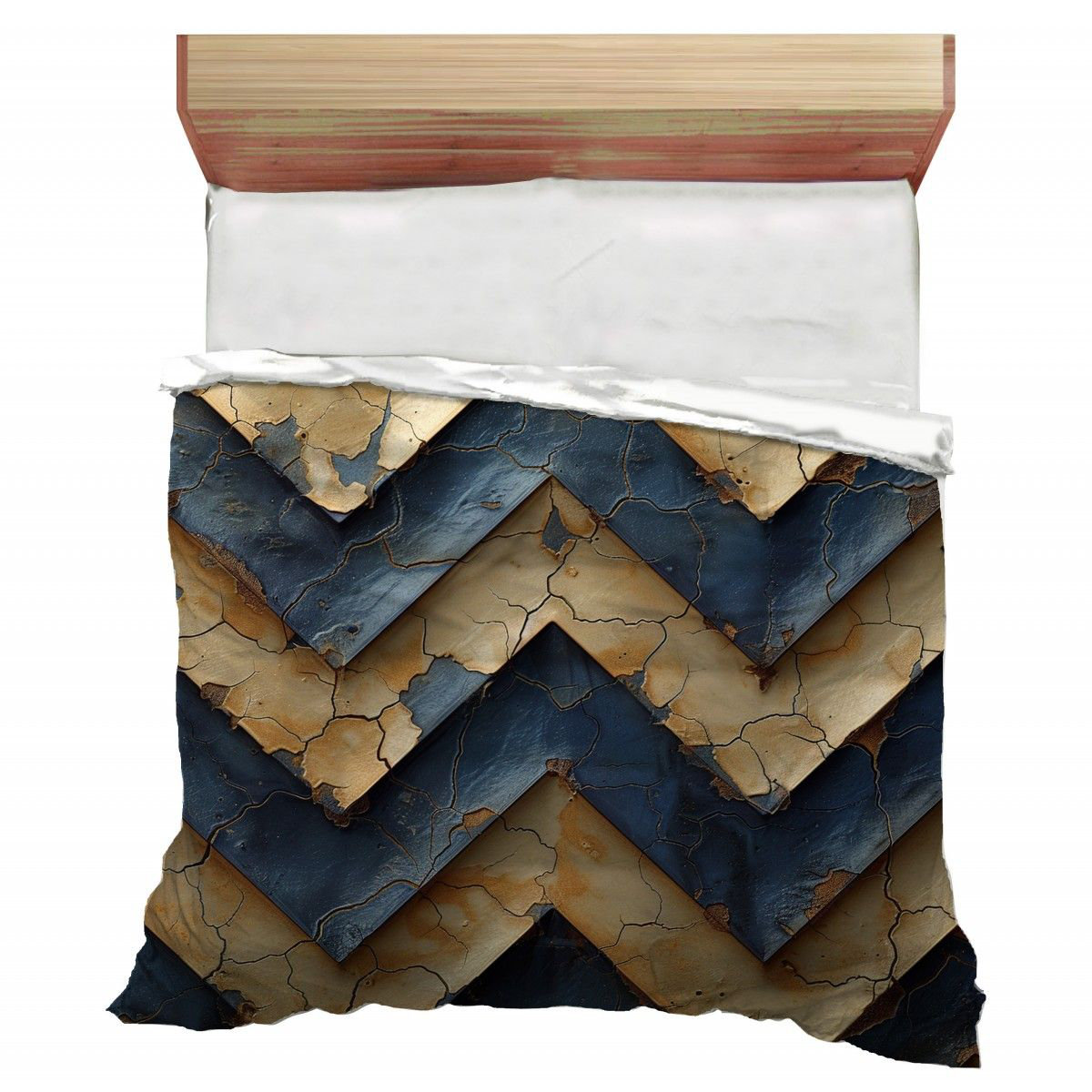 VisionDecor Rustic Texture Bedding Material Comforter Worn - Wayfair Canada