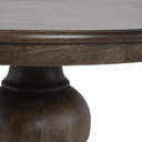 Classic Home Brookside 60" Round Mango Wood Dinning Table In Cocoa ...