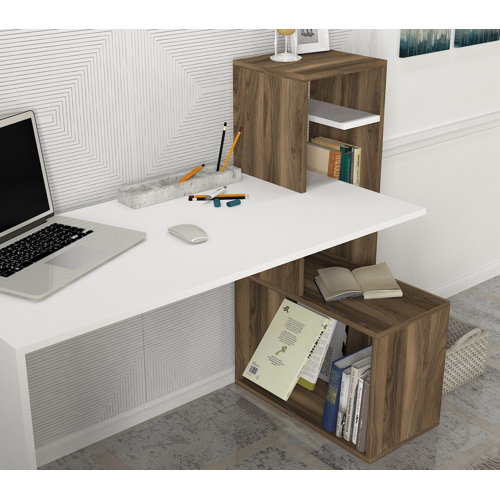 Latitude Run® Multiple Tier Modern Desk | Wayfair