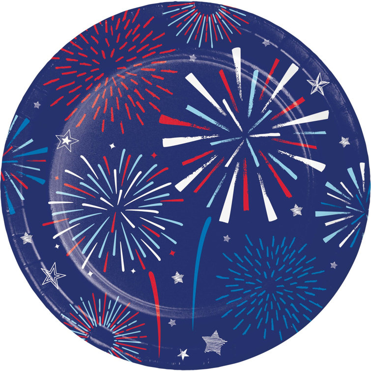 Creative Converting Patriotic Party Dinner Paper Plates, 24 ct. | Wayfair
