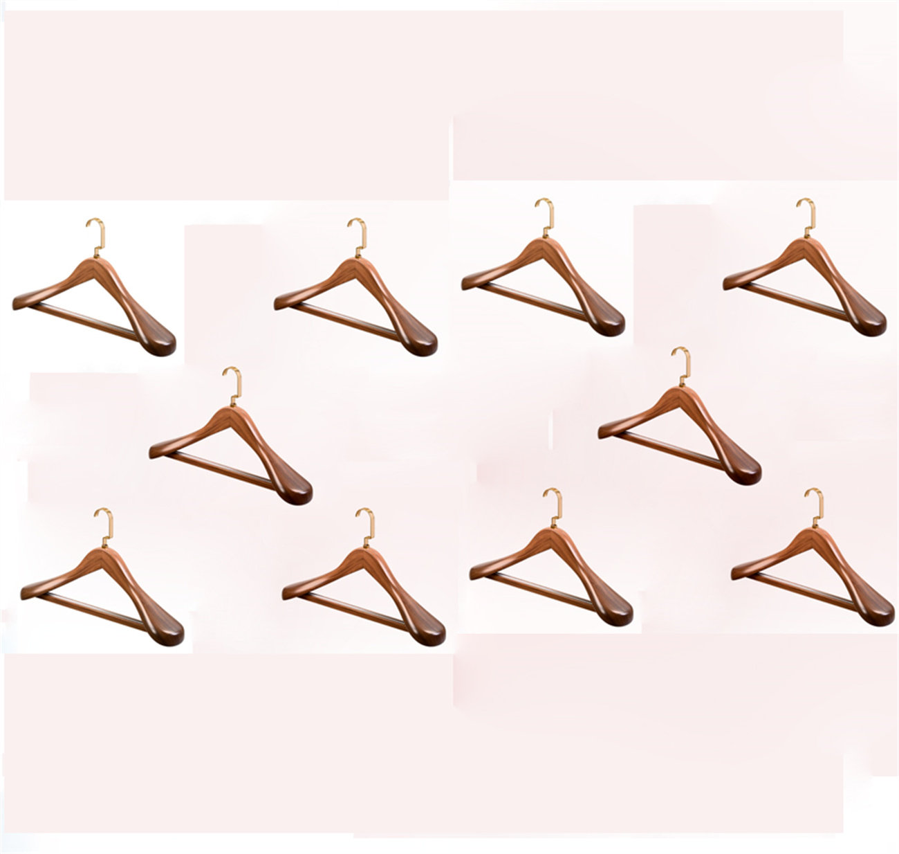 Rebrilliant Lady's Elegance Tailored Wooden Hangers | Wayfair